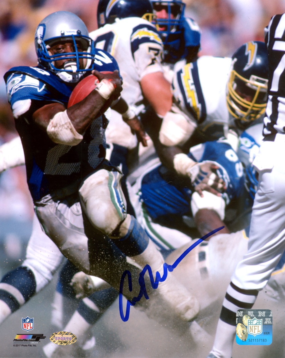 Curt Warner Autographed Signed 8X10 Photo Seattle Seahawks Mcs Holo