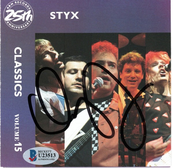Dennis Deyoung Autographed Signed Styx Classics Vol. 15 Cd Cover With ...
