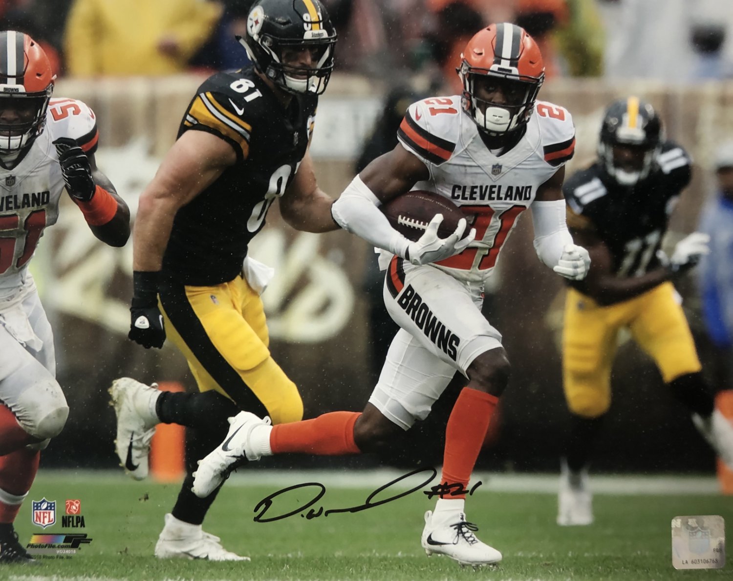 Denzel Ward Cleveland Browns 11-1 11x14 Autographed Signed Photo ...