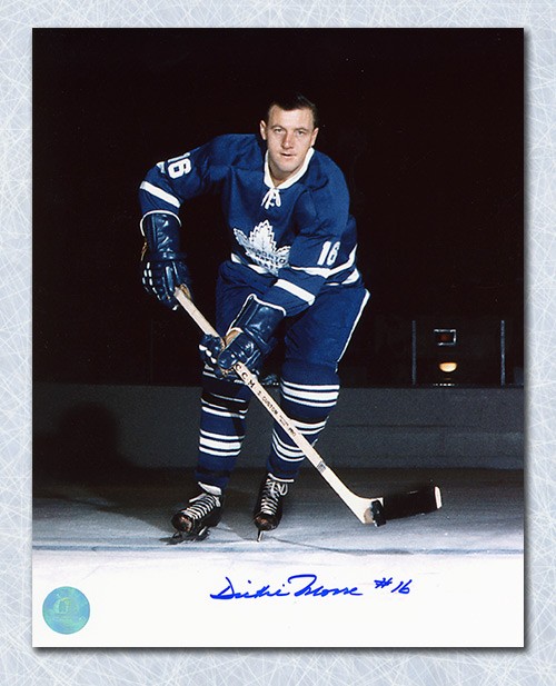 Dickie Moore Toronto Maple Leafs Autographed Signed Hockey 8x10 Photo
