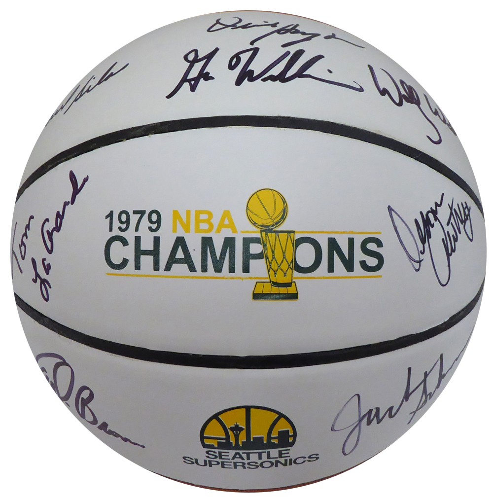 Fred Brown Autographed Signed 1978-79 NBA Champions Seattle Supersonics ...