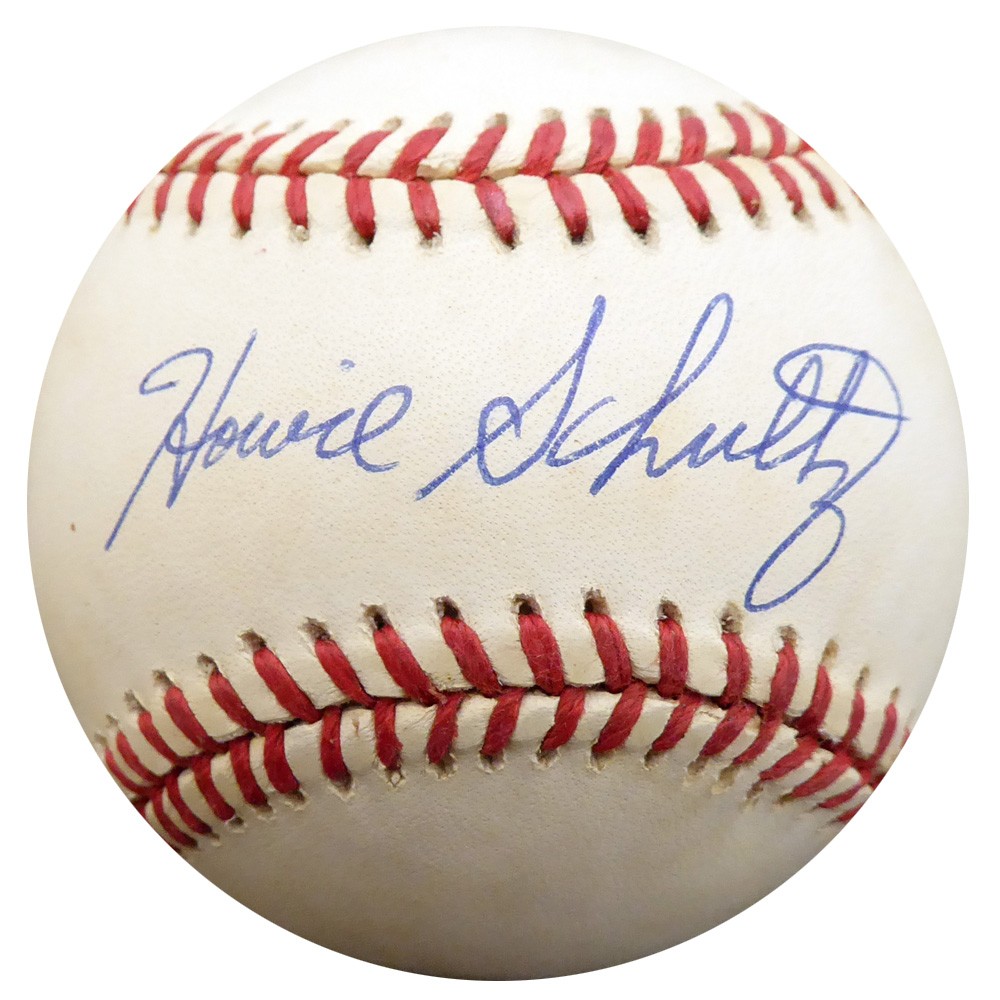 Howie Schultz Autographed Signed Official Nl Baseball Brooklyn Dodgers ...