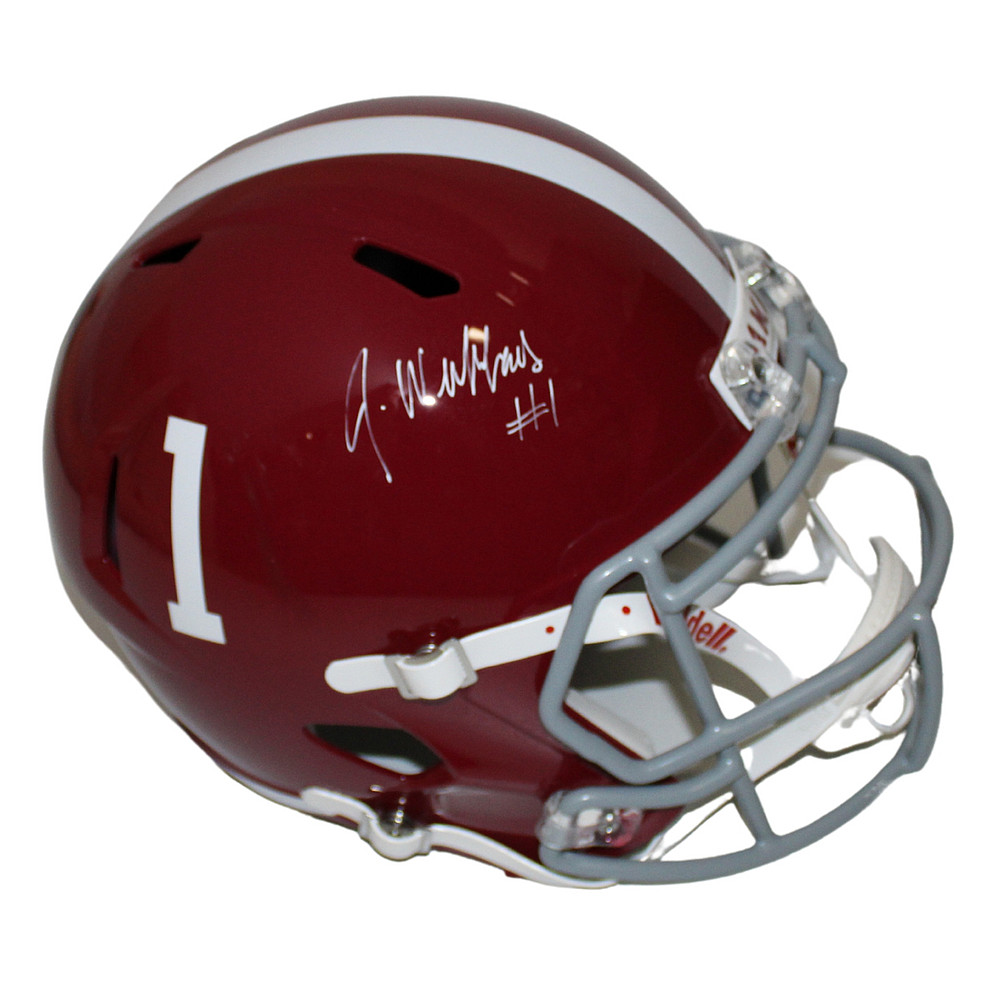 Jameson Williams Autographed Alabama Crimson Tide Riddell Speed Full ...