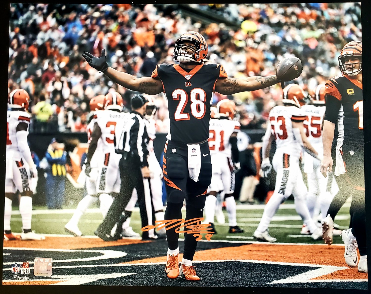 Joe Mixon Cincinnati Bengals 16x20 16-1 Autographed Signed Photo - JSA ...