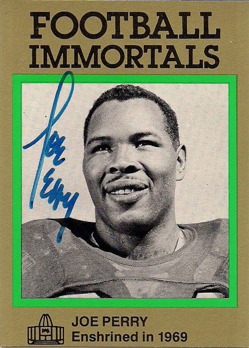 Joe Perry Autographed Signed San Francisco 49Er's Football Immortals ...