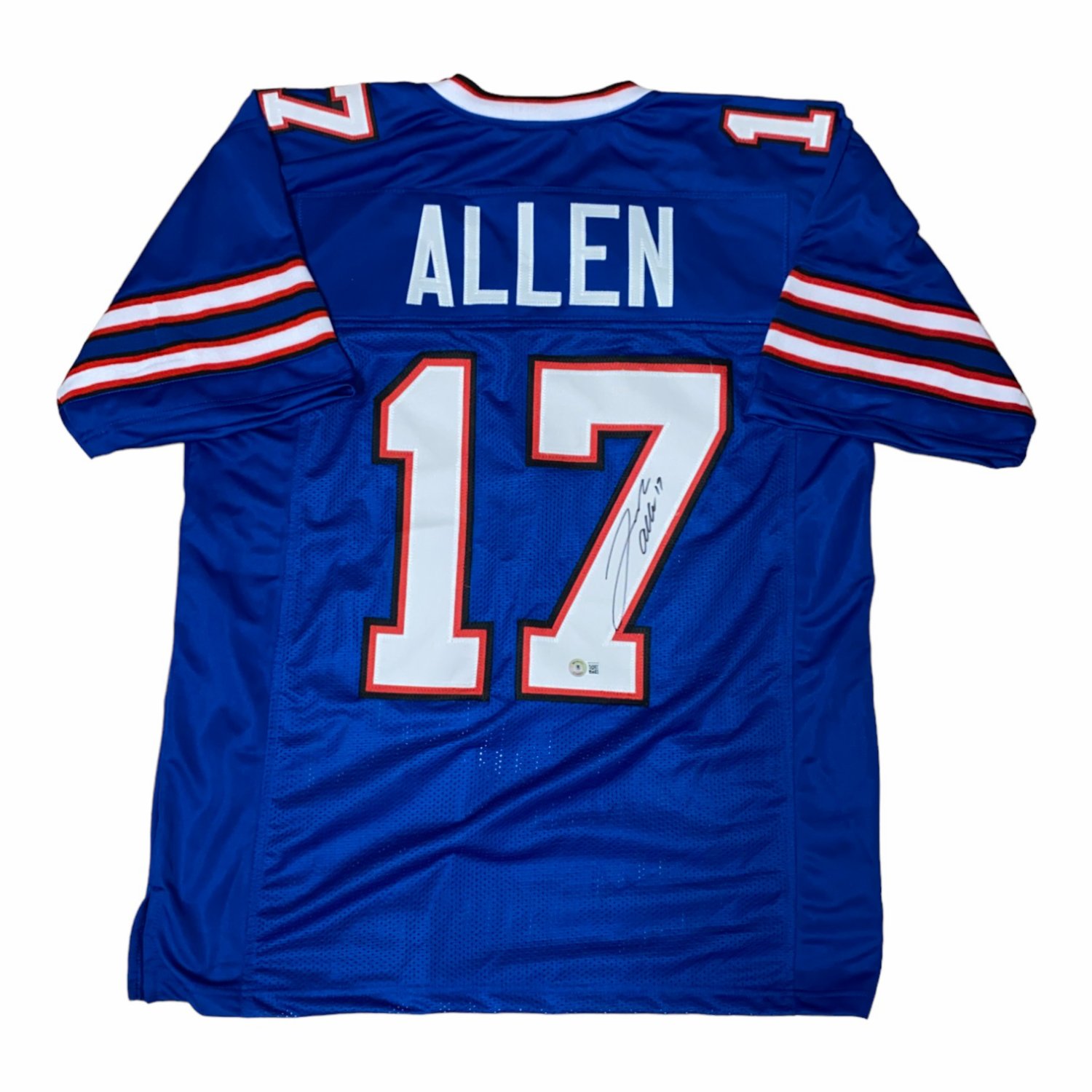 Josh Allen Autographed Signed Buffalo Bills Custom Blue #17 Jersey ...