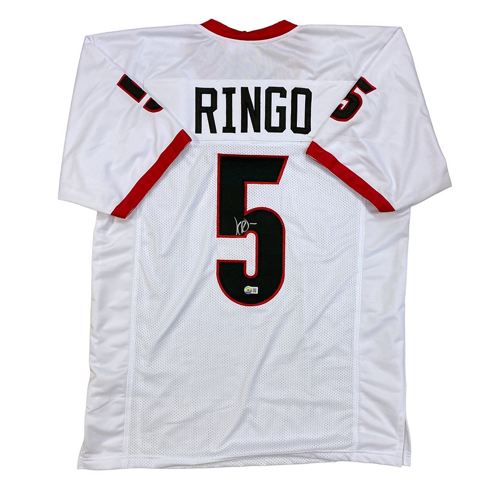 Kelee Ringo Autographed Signed Georgia Bulldogs Custom White #5 Jersey ...