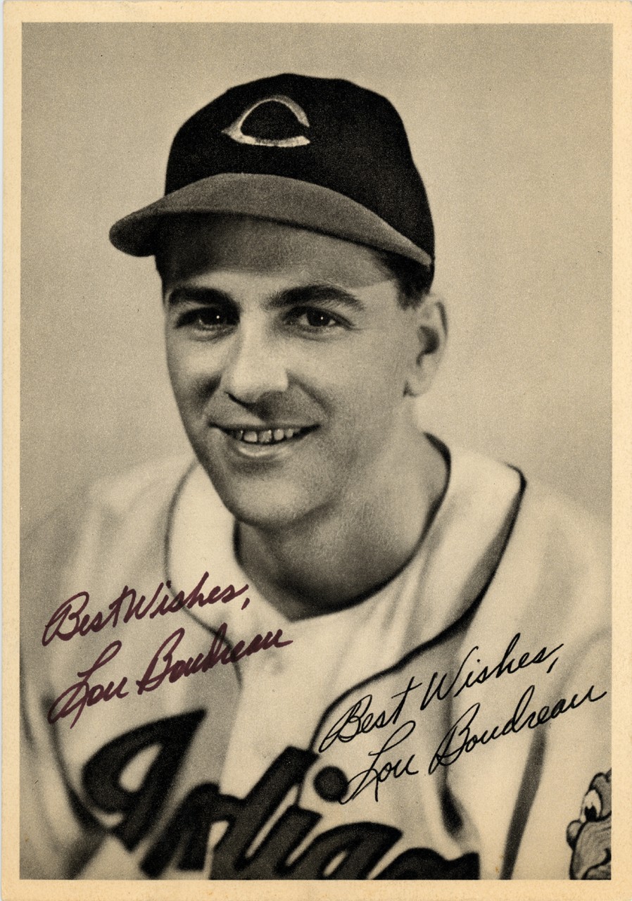 Lou Boudreau Autographed Signed 6.5X9 Photo Picture Pack 1948 Cleveland ...