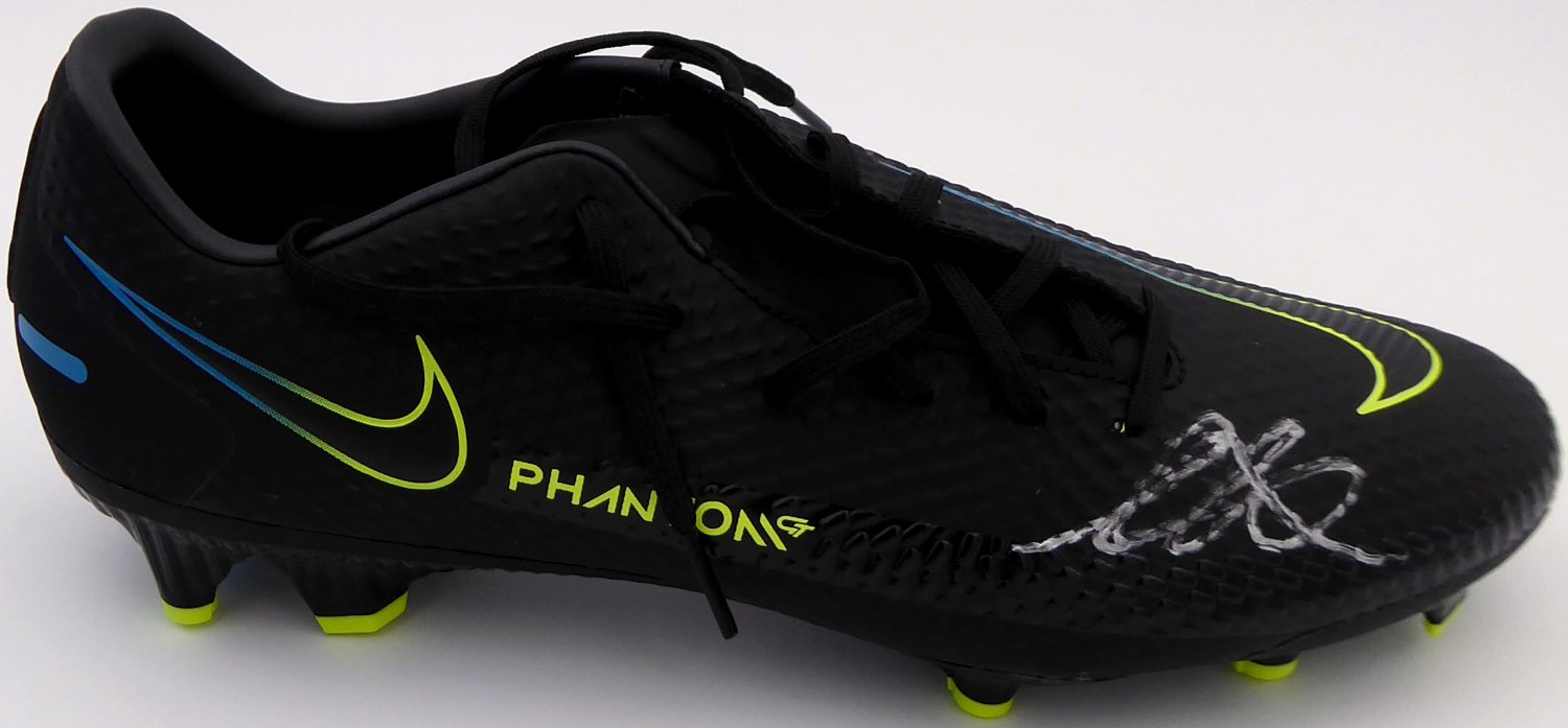 Mason Mount Autographed Signed Black Nike Phantom Cleat Shoe Chelsea F ...