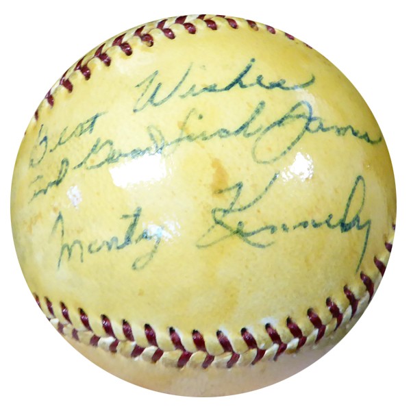 Monte Monty Kennedy Autographed Signed Official Nl Giles Baseball New ...