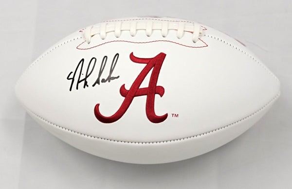 Nick Saban Autographed Signed Alabama Crimson Tide Logo Football ...