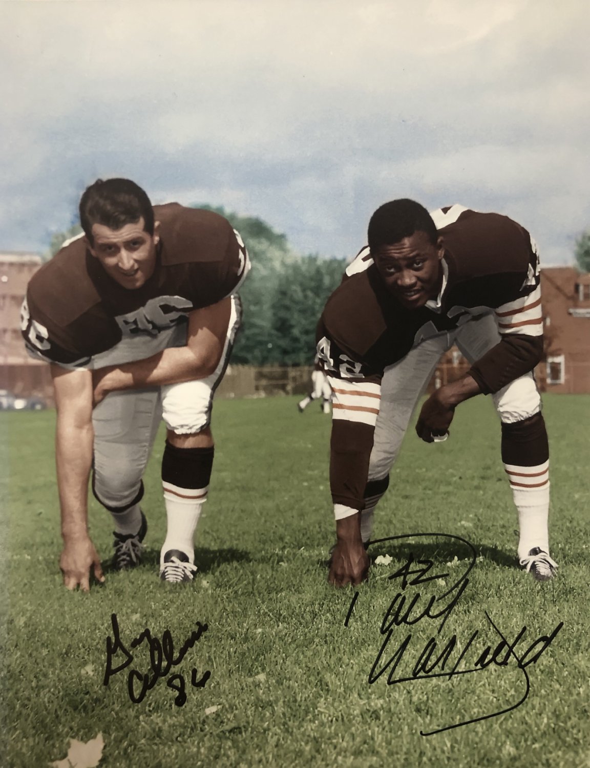 Paul Warfield & Gary Collins Cleveland Browns 11-1 11x14 Autographed ...