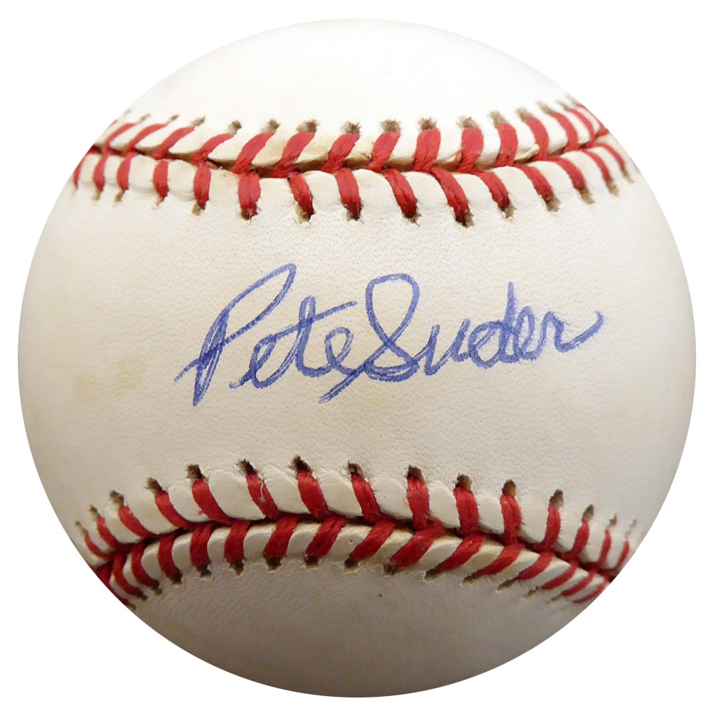 Pete Suder Autographed Signed Official Al Baseball Philadelphia A's ...