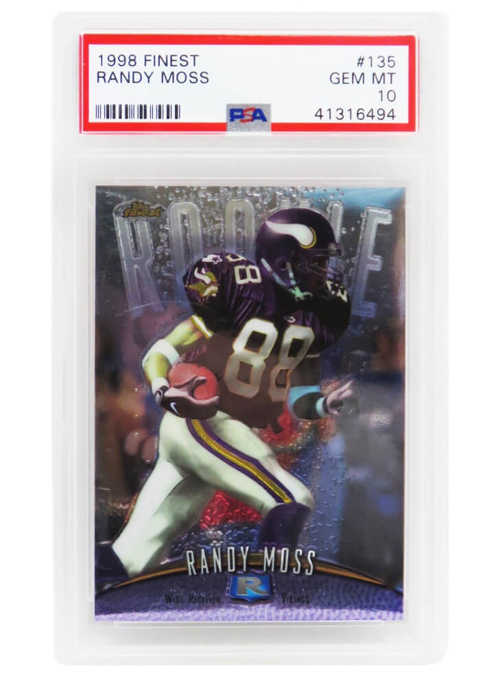 Randy Moss (Minnesota Vikings) 1998 Topps Finest Football #135 RC ...