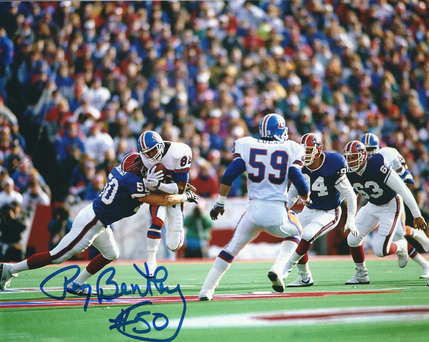 Ray Bentley Autographed Signed 8X10 Buffalo Bills Photo - Autographs