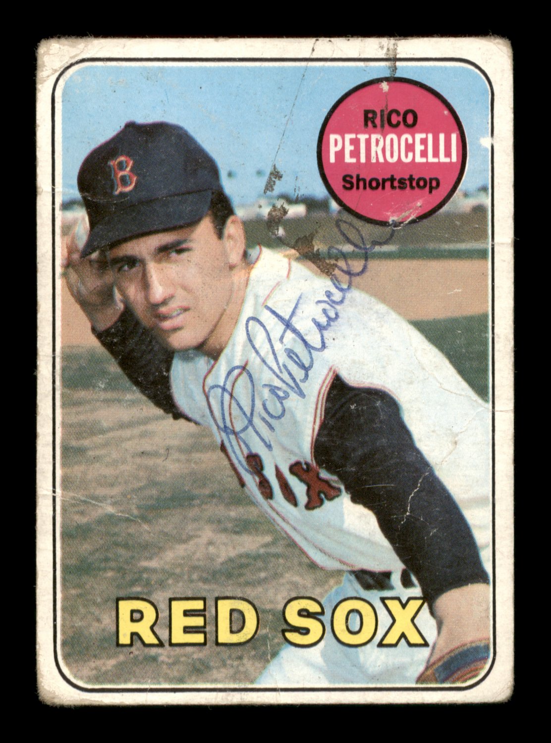 Rico Petrocelli Autographed Signed 1969 Topps Card #215 Boston Red Sox ...