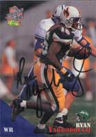 Ryan Yarborough New York Jets 1994 Classic Draft Pick Autographed ...