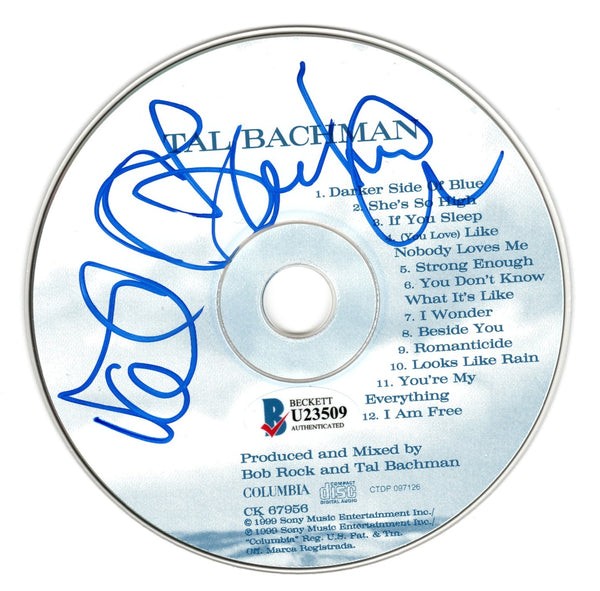 Tal Bachman Autographed Signed Tal Bachman Cd With Cover Beckett ...