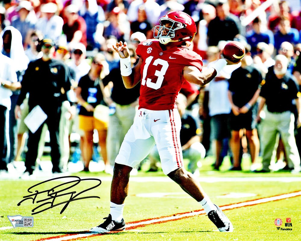 Tua Tagovailoa Autographed Signed Alabama Crimson Tide Passing Action ...