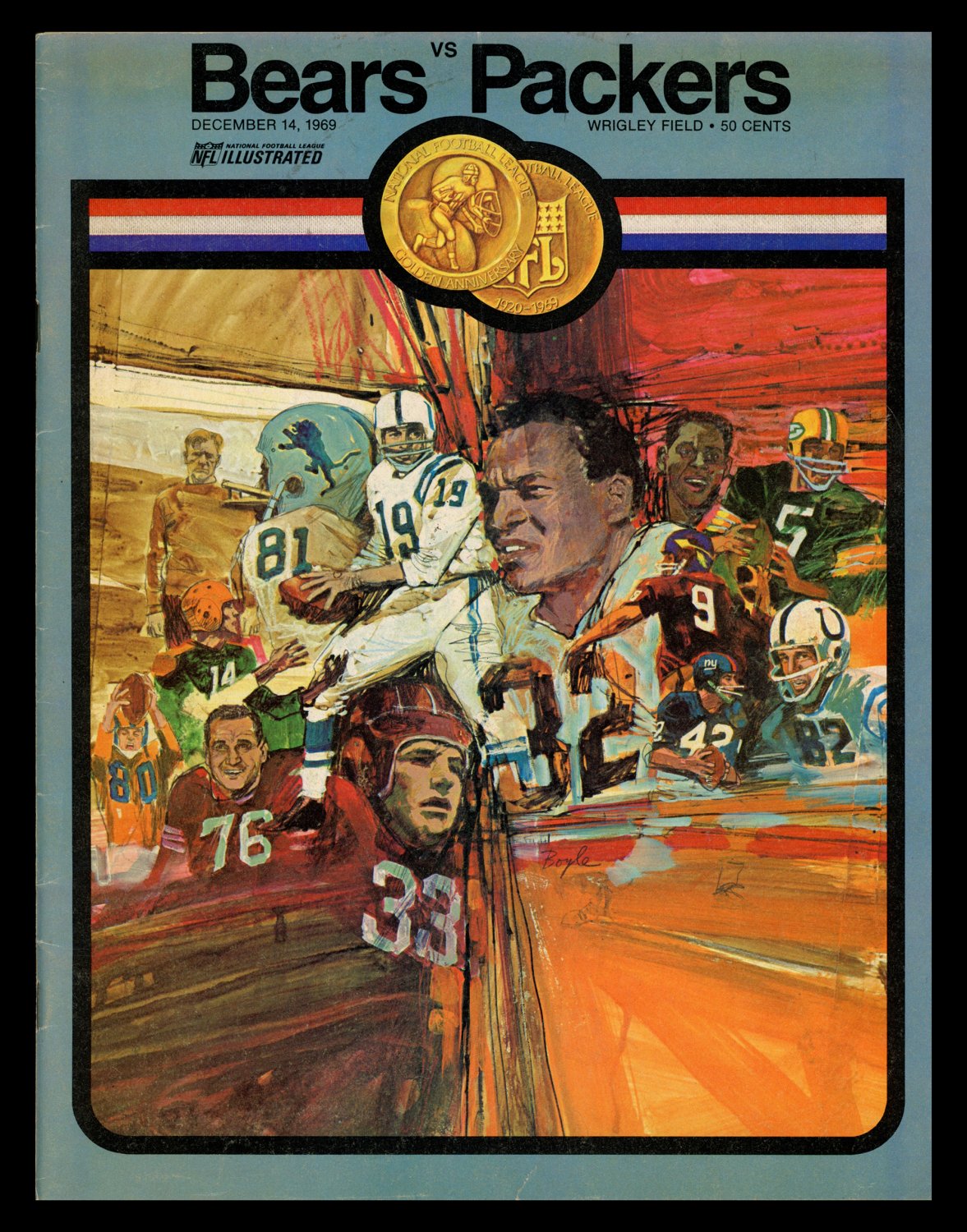 Unsigned 1969 Green Bay Packers Vs. Chicago Bears Official Program #224058