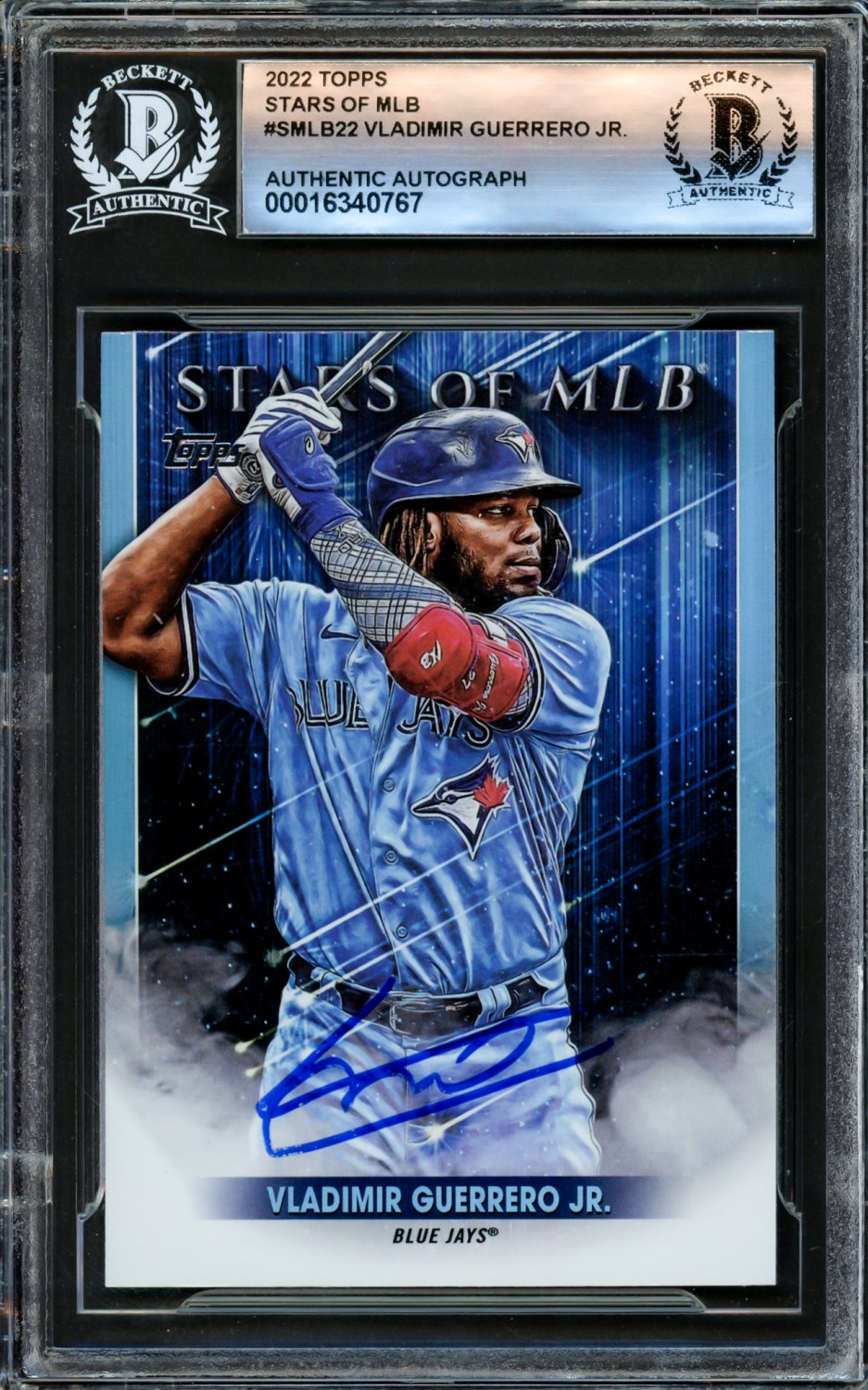 Vladimir Guerrero Jr. Autographed Signed . 2022 Topps Stars Of MLB Card #Smlb-22 Toronto Blue ...