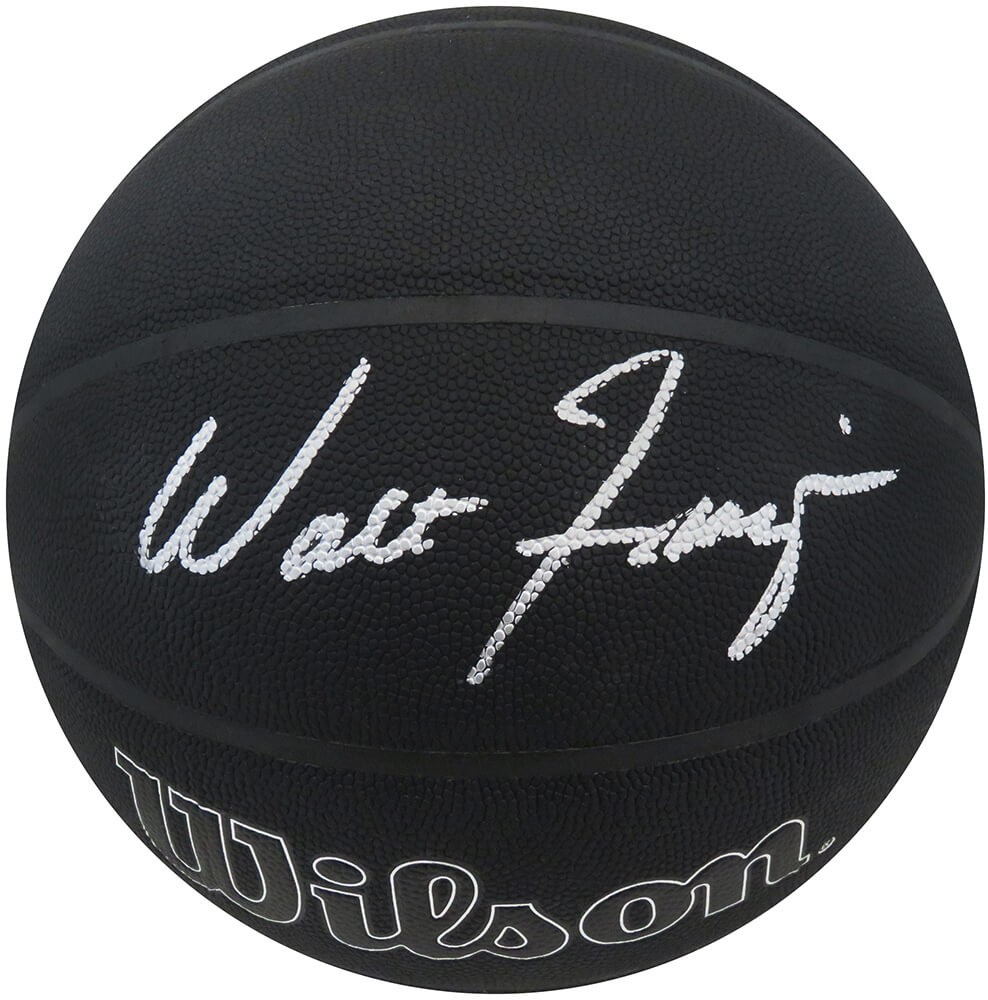 Walt Frazier Autographed Signed Wilson 75th Anniversary Logo Black NBA ...